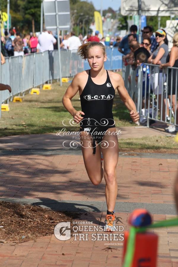 Jessica performs in Triathlon - Caloundra City Private School